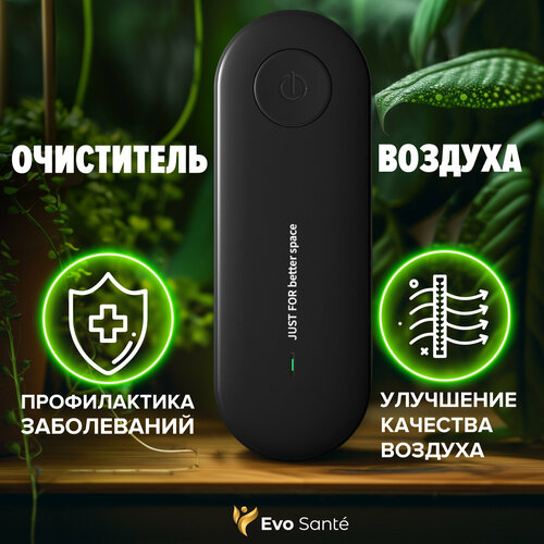 Комнатный очиститель воздуха Evo Sante. Ионизатор. Генератор ионов. Обеззараживатель для воздуха. 25м²