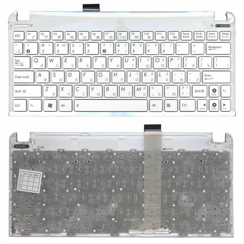 Клавиатура для Asus Eee PC 1015 1011 c рамкой Белая p/n: EJ1, AEEJ1700210, V103646GS1 RU