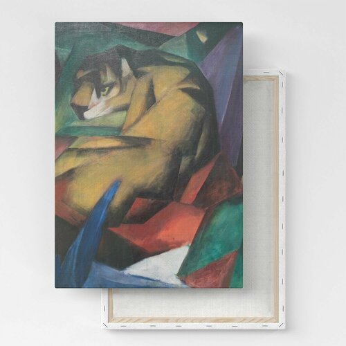 Картина на холсте, репродукция / Франц Марк - Tiger / Размер 30 x 40 см