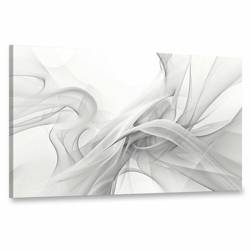 Интерьерная картина 100х60 "Белая абстракция"