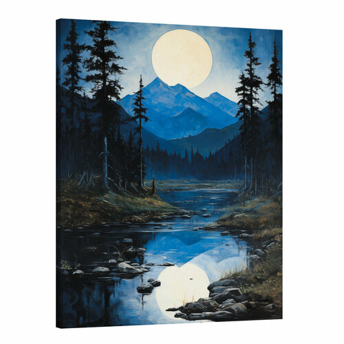 Интерьерная картина 50х70 "Лунный наряд"