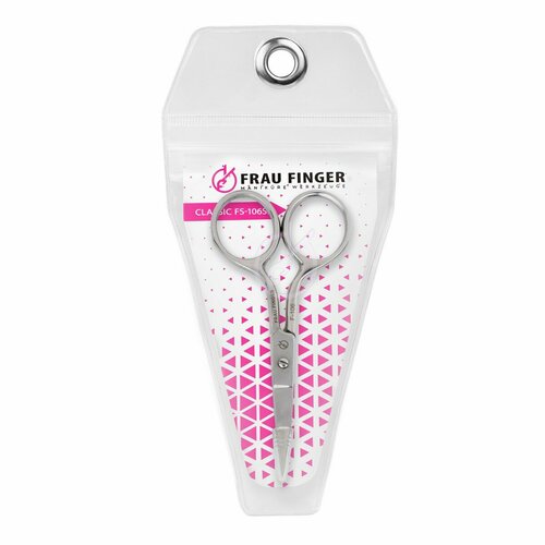 Frau Finger Ножницы маникюрные для ногтей / Classic FS-106SP, глянцевые, 9 см