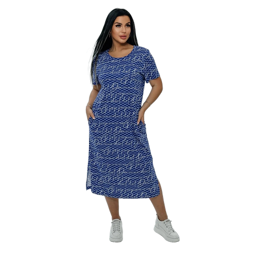 Платье ИСА-Текс, размер 54, синий
