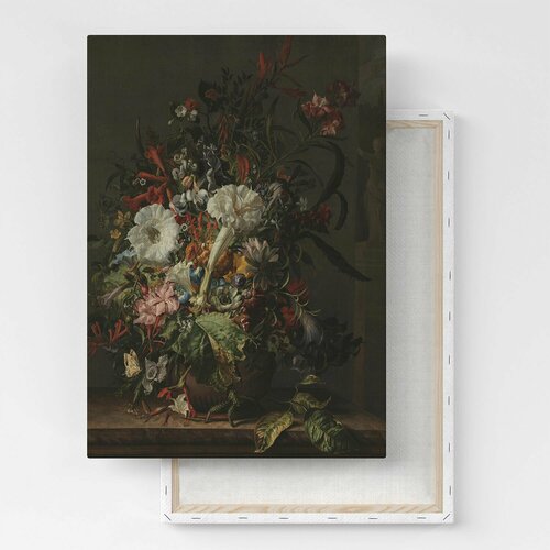 Картина на холсте, репродукция / Рашель Рюйш - Still Life of Exotic Flowers / Размер 30 x 40 см