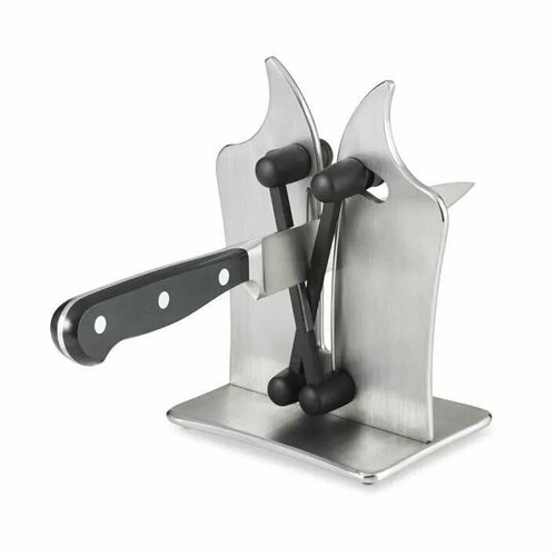 Точилка для ножей / Универсальная ножеточка механическая для кухонных ножей и ножниц