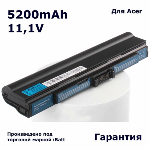 Аккумулятор iBatt 5200mAh, для Aspire One 521 1410 Ferrari 200 1810TZ 1410-232G25i 1810T 1810 752 742G25i 1410-742G25i