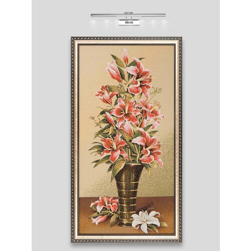 Гобелен картина интерьерная Магазин гобеленов "Букет лилии" 38*72 см