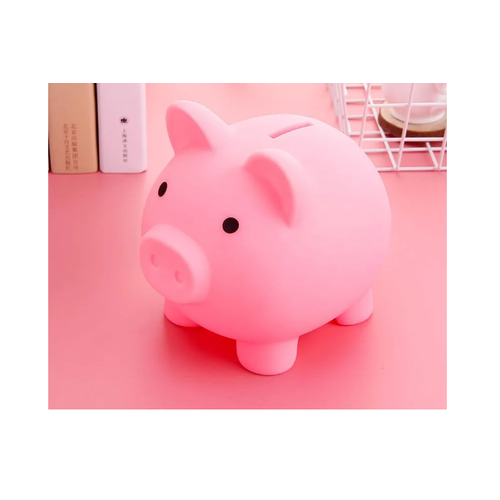 Копилка "Свинка" для денег, 15x14 см, розовая