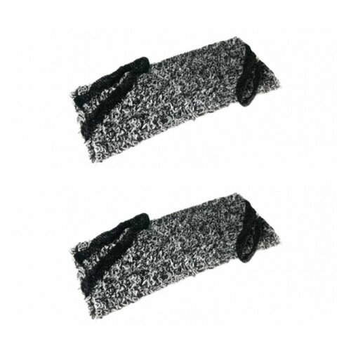 Gloss Мочалка банная Platinum, 37х14.5х2, чёрная, 2 штуки/