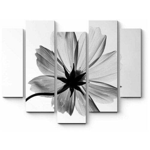 Модульная картина Монохромный цветок 121x98