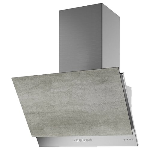 Наклонная вытяжка Faber GREXIA GRES LG/X A60, цвет корпуса нержавеющая сталь, цвет окантовки/панели серый