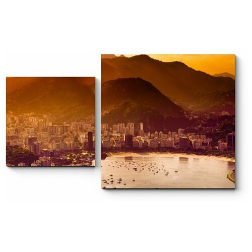 Модульная картина Чудесный Рио-де-Жанейро 100x60