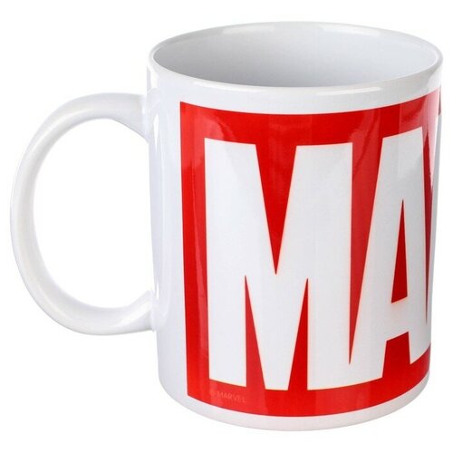 Кружка сублимация, красный, 350 мл "Marvel", Мстители