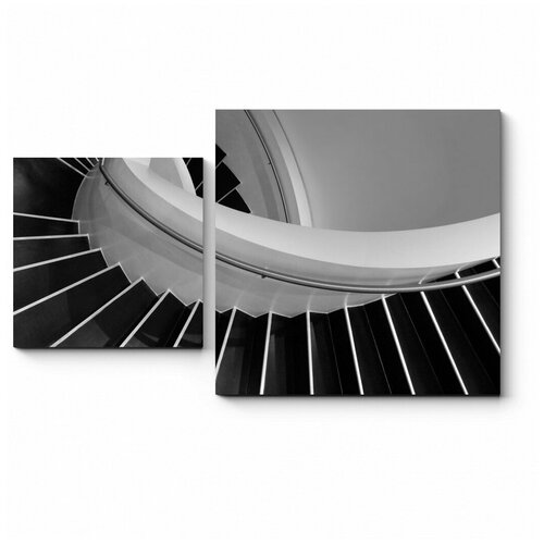 Модульная картина Спиральная лестница в стиле минимализм 50x30