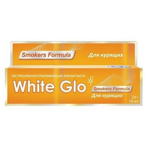 White Glo Зубная паста "Отбеливающая", для курящих, 24гр, 2шт