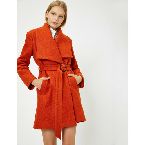 Пальто  KOTON, размер 36, оранжевый