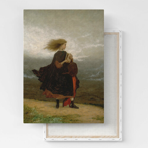 Картина на холсте, репродукция / Истмен Джонсон - The Girl I Left Behind Me / Размер 30 x 40 см
