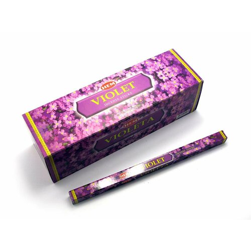 Hem Incense Sticks VIOLET (Благовония, фиалка, Хем), уп. 8 палочек.