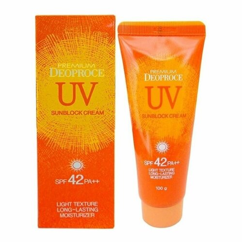 DEOPROCE Солнцезащитный крем для лица и тела Premium UV sunblock cream SPF42PA++, 100мл