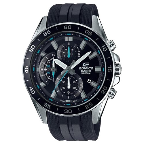 Наручные часы CASIO Edifice EFV-550P-1A, черный, серебряный