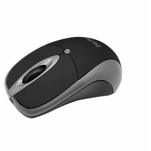 Мышь оптическая Perfeo "ORION", 3 кн, USB, чёрн/серый.