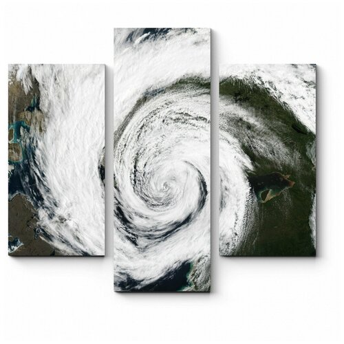 Модульная картина Космический циклон 70x63