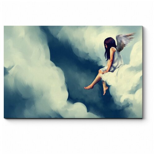 Модульная картина Ангел на облаке 110x73