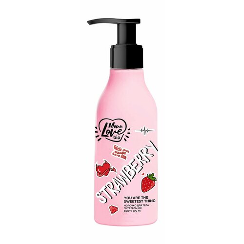 Питательное молочко для тела с экстрактом клубники / MonoLove Bio Strawberry Nourishing Body Milk