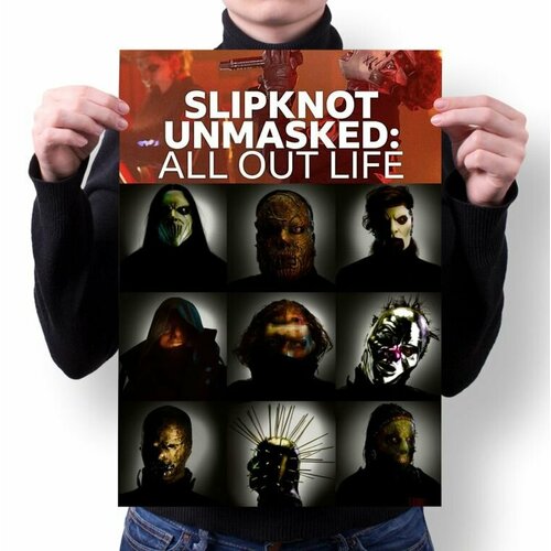 Плакат Slipknot, Слипнот №9, А1 (84-60 см)
