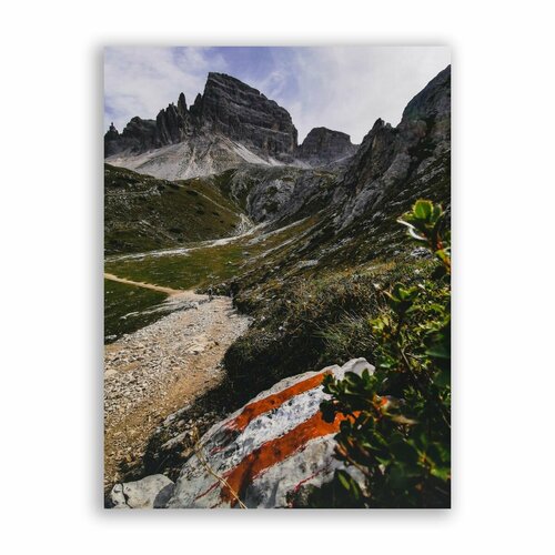 Постер, плакат на бумаге / Природа Италии - Горы / Размер 30 x 40 см