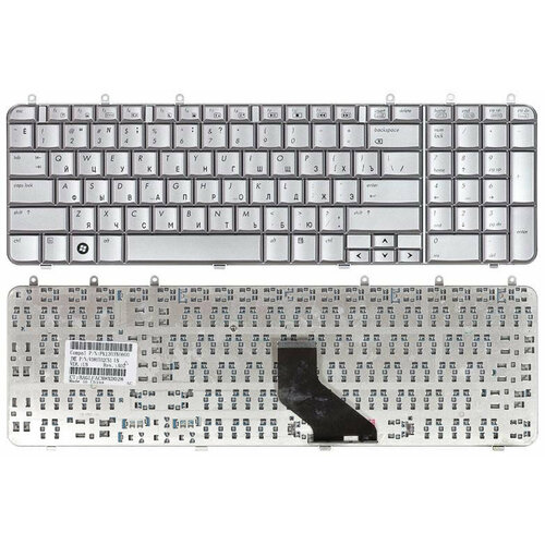 Клавиатура для ноутбука HP Pavilion dv7-1048ez серебристая