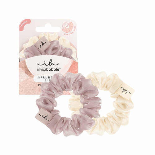 SPRUNCHIE SLIM Hairiffic резинки для волос Invisibobble 2 шт