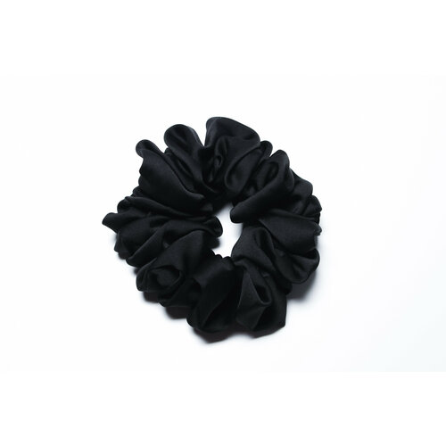 Шелковая резинка для волос / премиум качество / черная / TS - Store