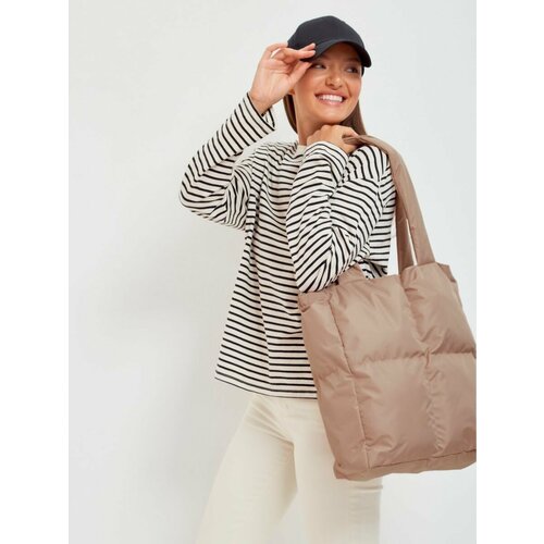 Сумка шоппер  CATTA27-2020-beige, фактура стеганая, бежевый