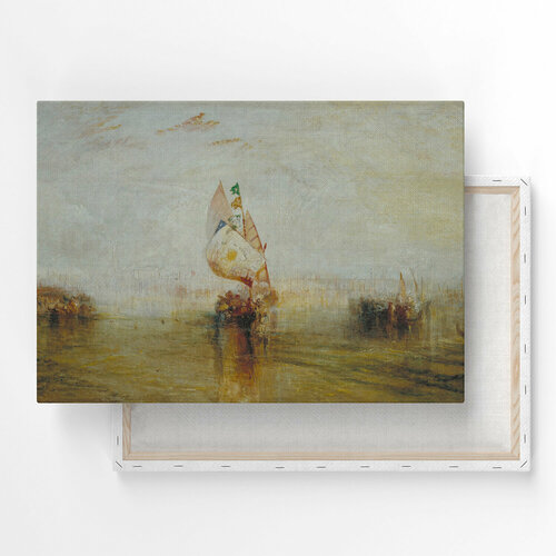 Картина на холсте, репродукция / Уильям Тёрнер - The Sun of Venice Going to Sea / Размер 60 x 80 см