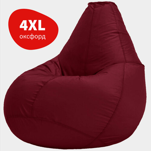 Bean Joy кресло-мешок Груша, размер XХХХL, оксфорд, бордовый