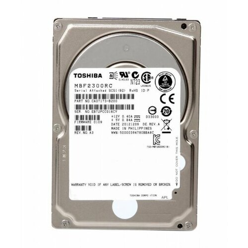 Жесткий диск Toshiba MBF2300RC 300Gb SAS 2,5" HDD