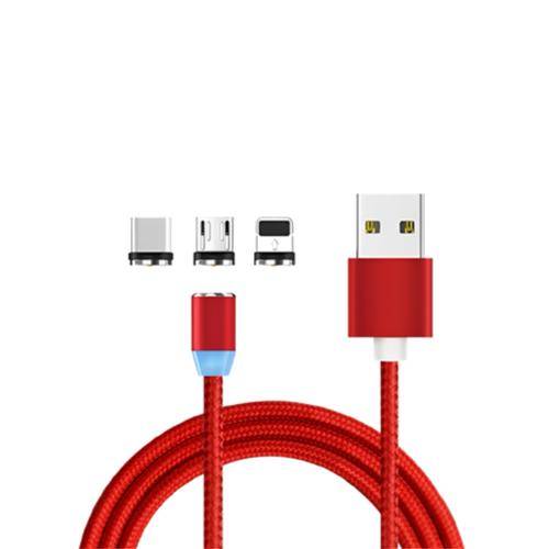 Магнитный кабель 3 в 1 Type-C / Lightning / micro USB