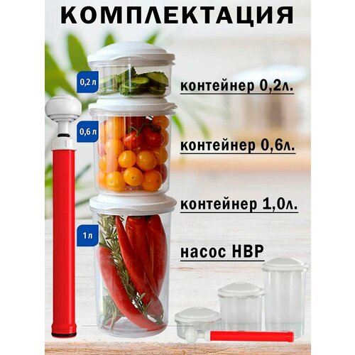 Набор контейнеров с насосом КВХН-96-3