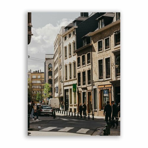 Постер, плакат на бумаге / Бельгия - Улицы / Размер 40 x 53 см