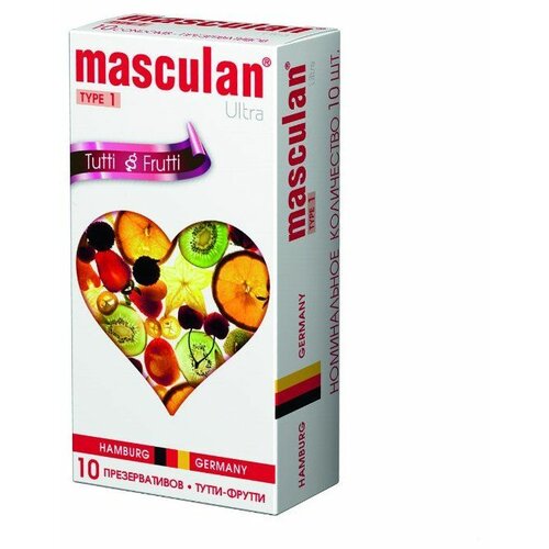 Презервативы masculan Ultra Tutti-Frutti, 10 шт.