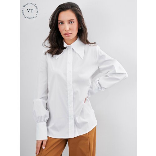Блуза Модный Дом Виктории Тишиной, размер L, белый