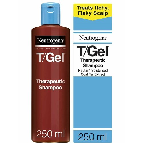 Шампуни Neutrogena, T/Gel Шампунь для лечения псориаза, зуда и перхоти, 250 мл