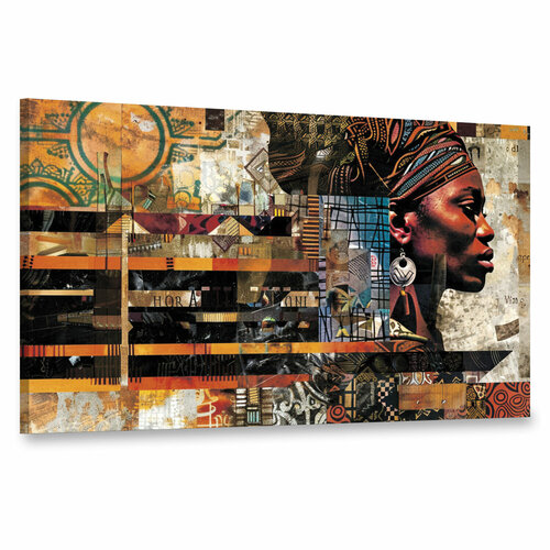 Интерьерная картина 100х60 "Африканская культура"