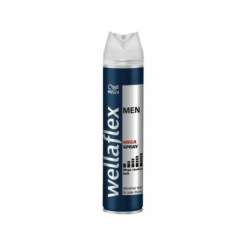 Wella Wellaflex Men Mega Spray Мужской лак для волос Мегасильной фиксации, 250 мл