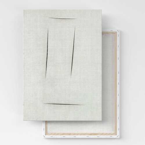 Картина на холсте, репродукция / Лучо Фонтана - Spatial Concept. Waitings / Размер 30 x 40 см
