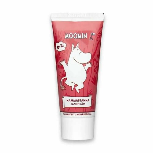 Зубная паста детская Oxygenol moomin ксилитофторид с фруктовым вкусом, 0-2 года 50 ml (из Финляндии)