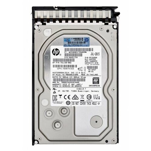 Жесткий диск HP 791150-002 6Tb 7200 SAS 3.5" HDD
