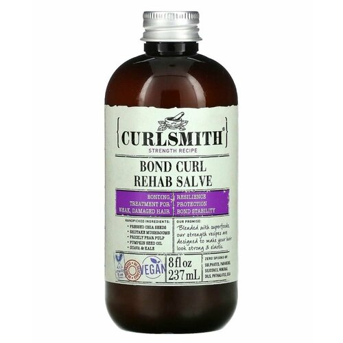 Бальзам для восстановления волос, Curlsmith, Bond Curl Rehab Salve, 237мл, кгм