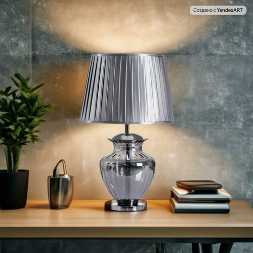 Лампа декоративная Arte Lamp Sheldon A8532LT-1CC, E27, 60 Вт, серый
